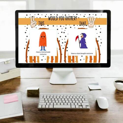 Halloween WOULD YOU RATHER? Questions This or That? Brain Break Morning ...