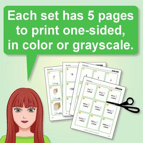 8th Grade Math Sense 15 Card Games & Activities Bundle | Print & PPT ...