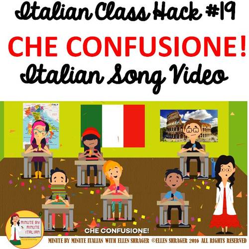 Italian Transition Video Tidy Room for CI TCI TPRS 90% Target Language