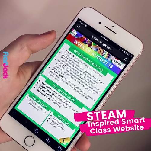STEAM Inspired Smart Class App Website Student App | TPT