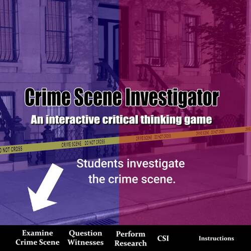 CSI: Research Paper and Argumentative Writing Game by Powerofwriting