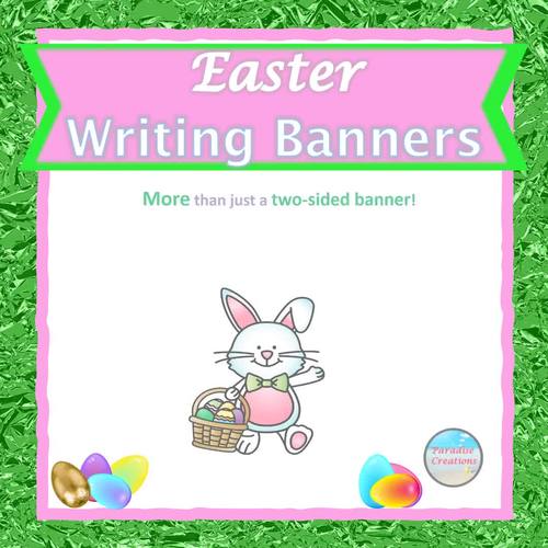 Easter Writing Banners by Paradise Creations | Teachers Pay Teachers