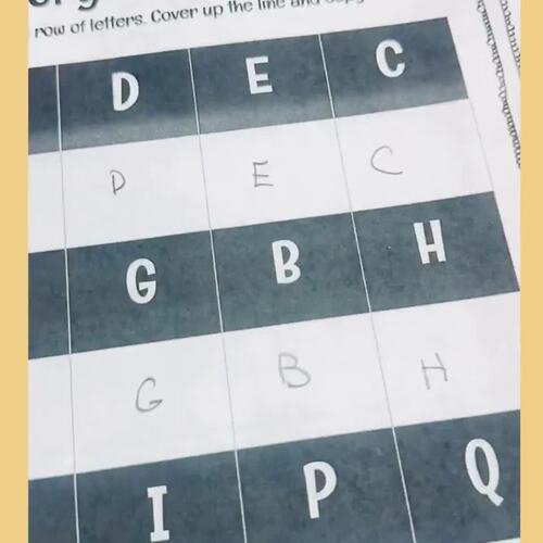 Visual Memory Worksheets for Visually Impaired & CVI Students Letters ...