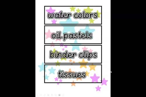 Pastel Party Supplies, Manipulatives, and Book Bin Labels | TPT