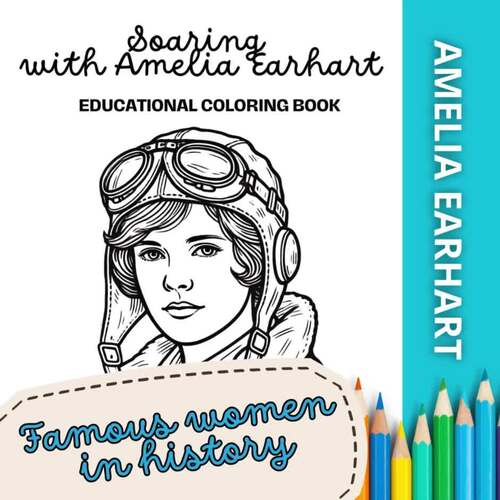 Amelia Earhart Activities | Women’s History Printable Coloring Workbook ...