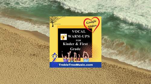 Vocal Warm-Ups Kinder & 1st with Backing Tracks and Sheet Music BUNDLE