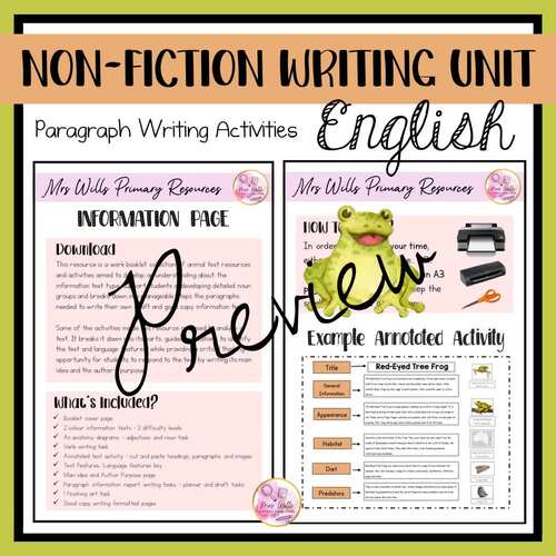 Red-Eyed Tree Frog | Information Text Reading & Writing Unit ...