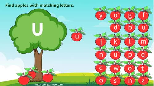 Alphabet Uppercase & Lowercase Letters Interactive game by Linguamao ESL