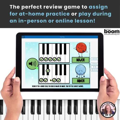 Listening for Major & Minor 5-Finger Scales Ear Training BOOM™ Cards ...