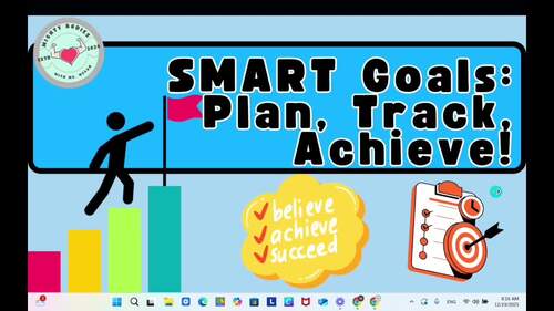 SMART Goals for Students: Complete Lesson Presentation + 10 Worksheets ...