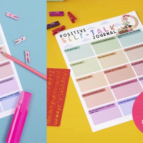 Positive Self-Talk Worksheet | Student Self-Esteem Activity | Printable ...