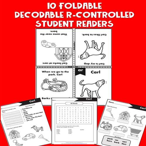 Decodable Readers | R-Controlled Vowels | Worksheets by Pint Size Learners