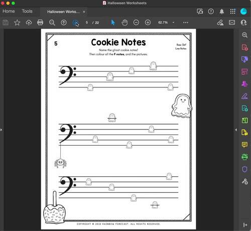 Halloween Themed Beginner Music Worksheets | Music Theory Elementary ...