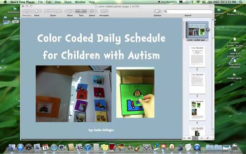 Color Coded Daily Visual Schedule by The Autism Helper | TPT