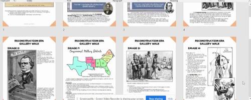 Reconstruction Era in Georgia Gallery Walk GSE SS8H6 by History with Mrs G