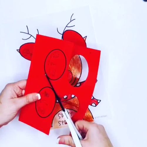 Christmas Speech Therapy Craft Reindeer by Speech Dreams | TPT