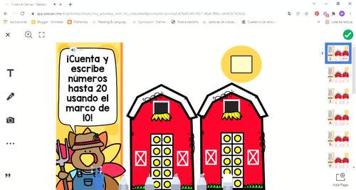 Contar hasta 20 | Google Slides y Seesaw | Digital Count to 20 in Spanish