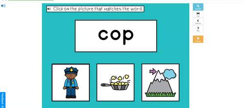 CVC Word Decoding Practice with Beginning Sound Focus Boom™ Cards
