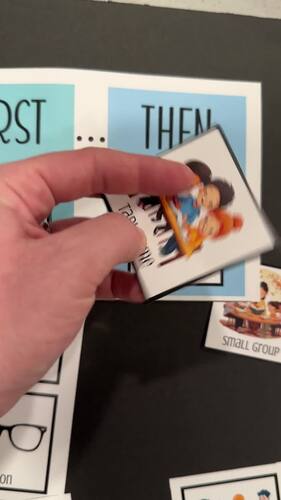 Visual Schedule for Autism, Special Education, Speech-First, Then Board