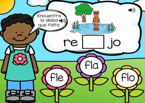 BOOM Cards Sílabas trabadas Fl (fla, fle, fli, flo and flu)- Distance ...