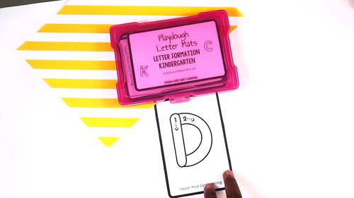 Playdough Letters Mats Letter Formation Kindergarten | TPT