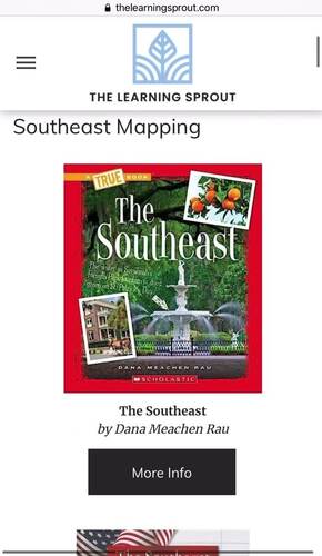 US Regions Geography Unit Study by The Learning Sprout | TPT