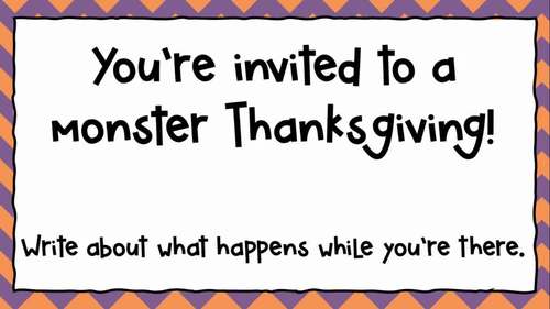 DIGITAL Halloween Monster Themed Writing & Build A Monster Activity