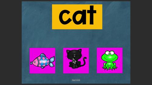 CVC a words- Interactive PDF- Phonics- by Mrs Moes Modifications