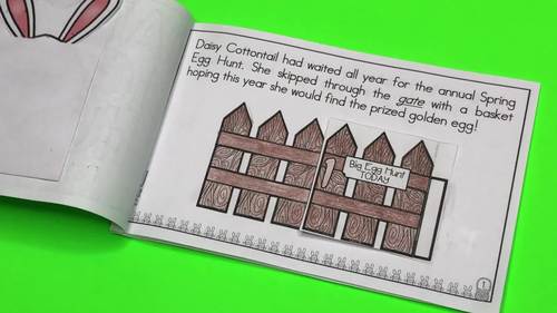 Easter Craft and Spring Activity Bunny Puppet Book by 1st Grade Pandamania