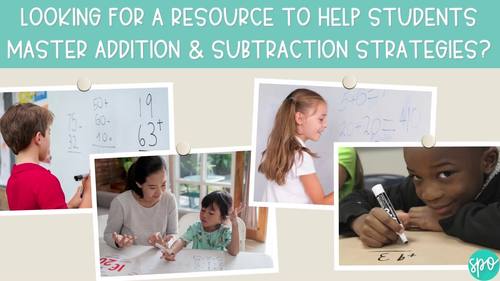 Addition & Subtraction Strategies - Math Anchor Charts & Posters for ...