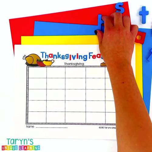 Word Work | Magnetic Letters Activities | November Activities | TPT