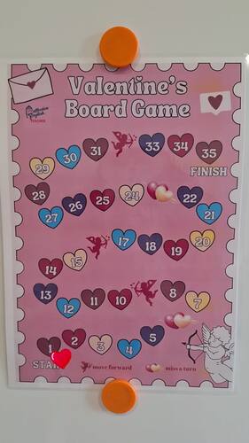 Valentine’s Day ESL Board Game + Question Cards | Fun Speaking Activity