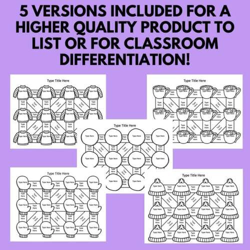 Winter Maze Template | TPT Seller Templates by Jillian Fernandez