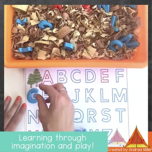 Letter Recognition Games Camping Theme | TPT