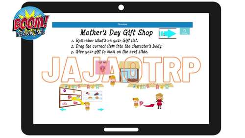 Mothers Day Gift Shop Visual Memory - Boom Cards Distance Learning by ...