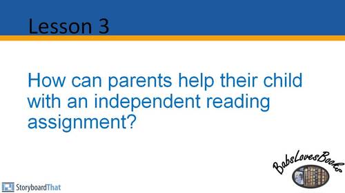 A Parents' Video Guide to Independent Reading Lesson 3 by BabsLovesBooks