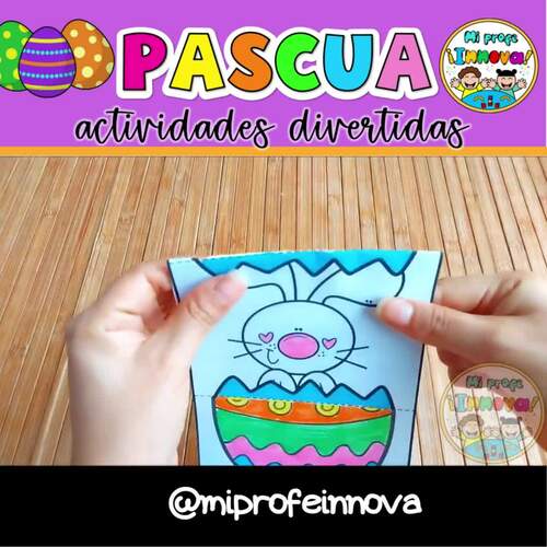 Easter activities and Craft in Spanish - Actividades Divertidas de Pascua