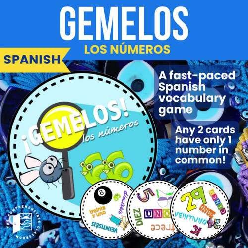 Game: GEMELOS - Los números: A partner vocabulary game in Spanish