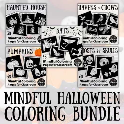 Mindful Halloween Coloring BUNDLE | Art | Fast Finishers | SEL ...