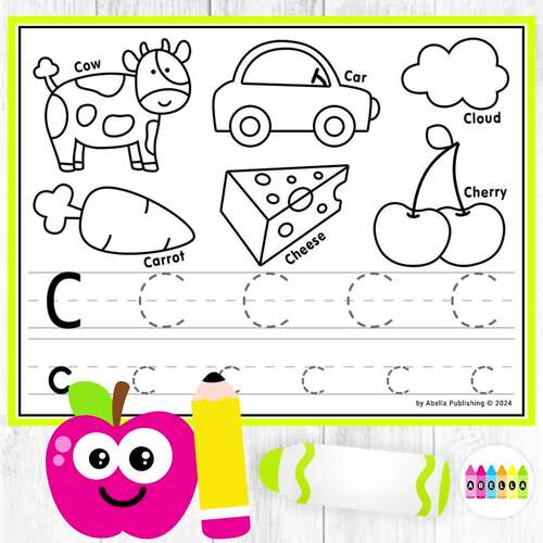 Alphabet Beginning Sounds Worksheets, Pre-K A to Z Letter of the Week ...