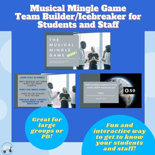 Musical Mingle Game - Team Building/Icebreaker for Students or Staff ...