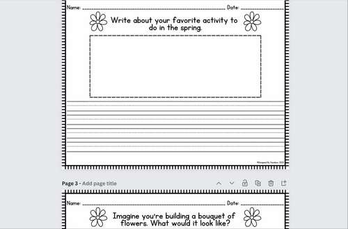 May Writing Journal: 25 creative writing prompts-2 page styles & Cute Cover