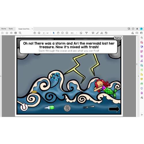 AAC Core Vocabulary: Look and Find in the Ocean by Passport Speech