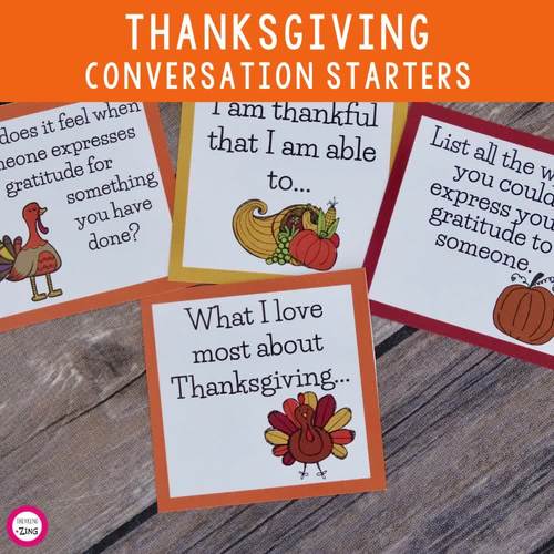 Holiday Conversation Starters Bundle- Thanksgiving, Christmas and New ...