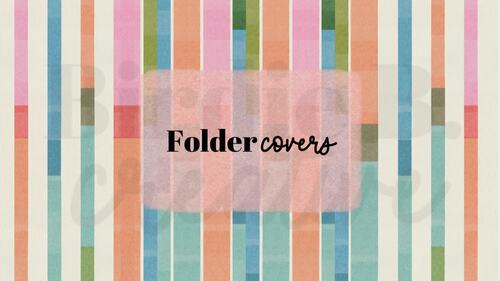 Binder Covers Printable | Editable Folder Covers or Inserts | Organize ...
