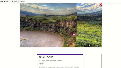 Lewis and Clark DIGITAL ESCAPE ROOM for Google Drive® | Westward Expansion
