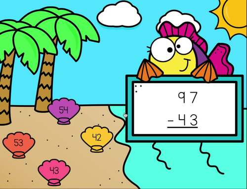 Two Digit Subtraction Without Regrouping Digital Math Activity for ...