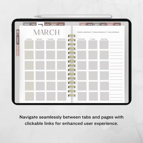 Undated Digital BCBA Exam Study Planner by ABA Focus | TPT