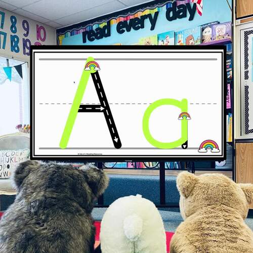 Handwriting Practice for Letter Writing MARCH Letter Formation Slides ...