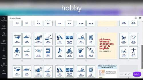 CHINESE HOBBIES FLASH CARDS | Hobby Chinese flashcards Hobbies Pastimes